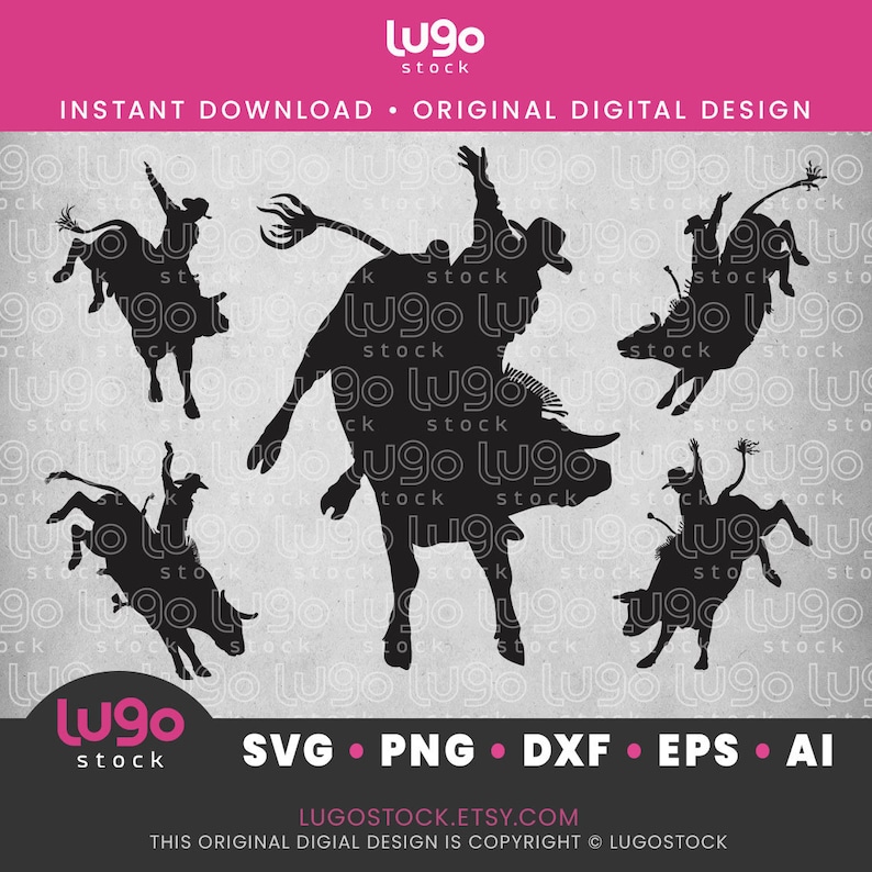 Bull Rider Svg, Rodeo Svg, Bull Riding Bundle, Bull Ride Png, Cowboy ...