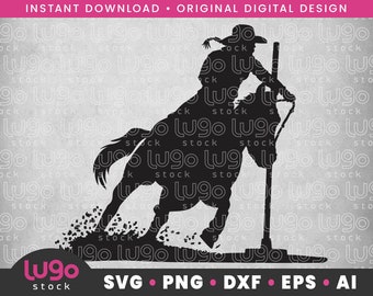 Cowgirl Pole Bending Svg - Etsy