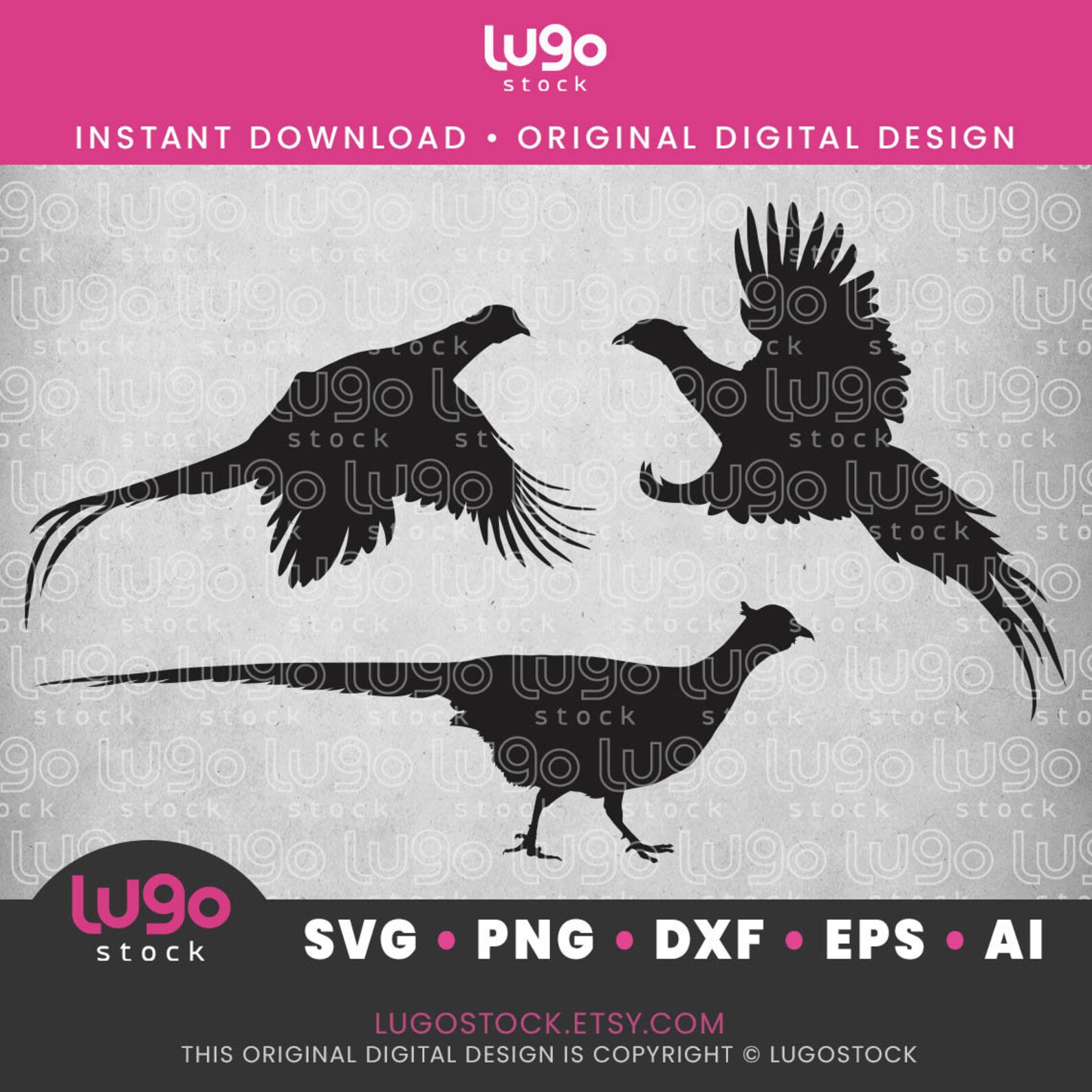 Pheasant Hunting SVG | Pheasant Silhouette | Pheasant Svg | Upland Game ...