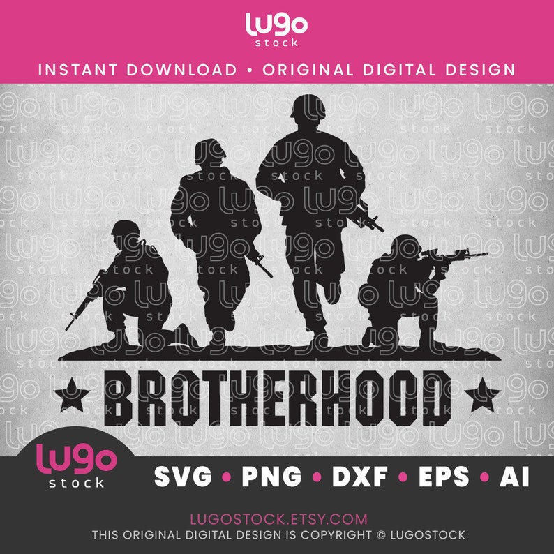 Military Svg | Soldier Silhouette | Brotherhood | US Soldier Svg ...
