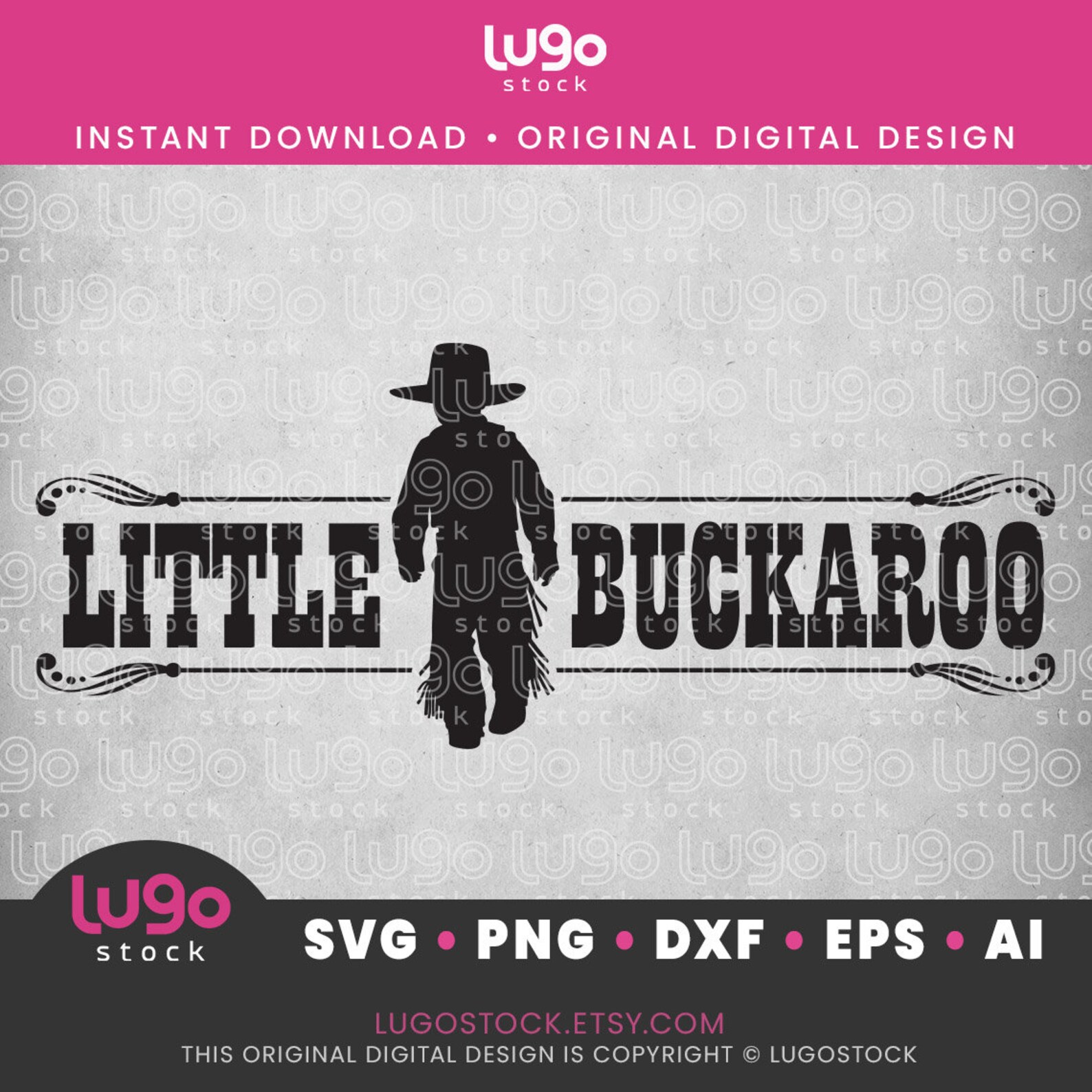 Little Buckaroo SVG | Rodeo Cowboy Silhouette | Little Cowboy | Vector ...