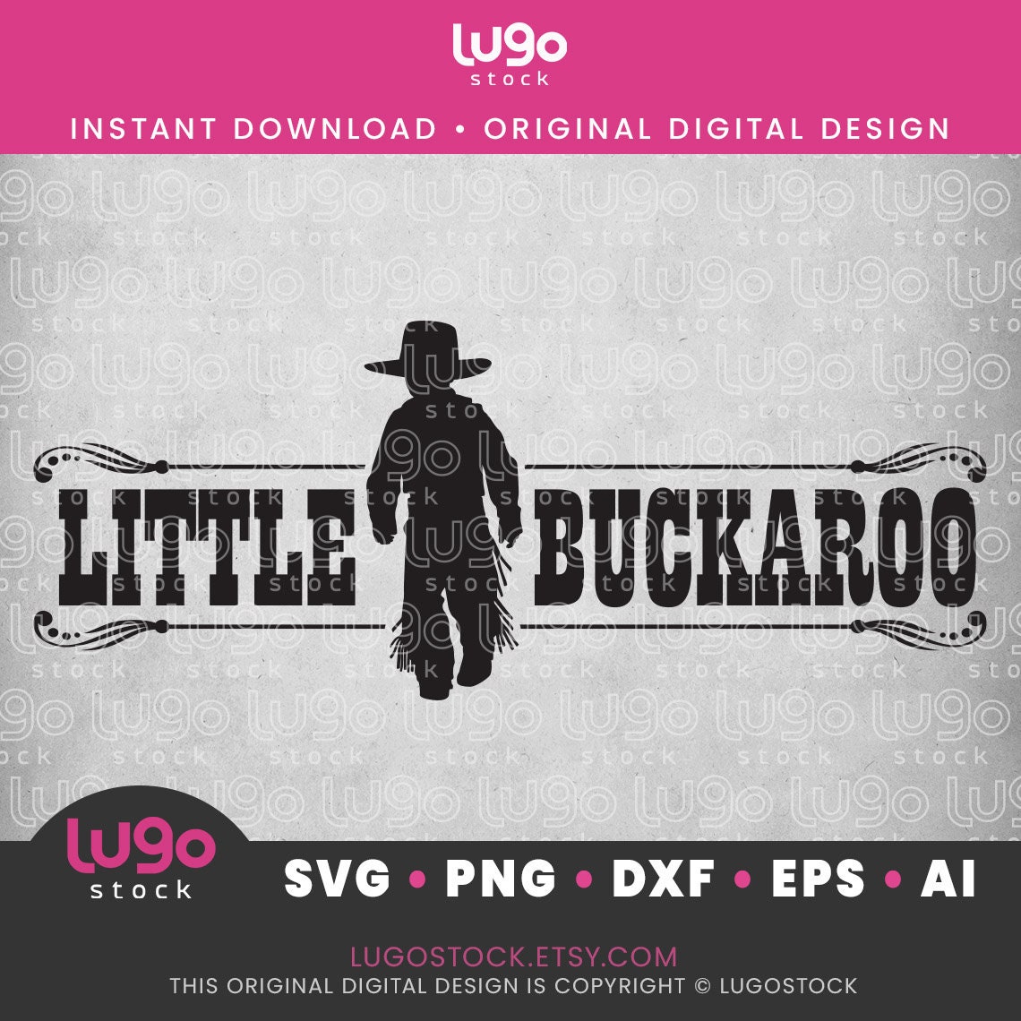 Little Buckaroo SVG | Rodeo Cowboy Silhouette | Little Cowboy | Vector ...