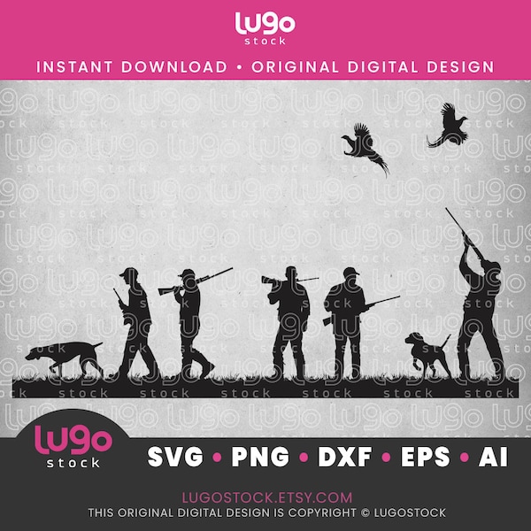 Hunting Scene Svg - Etsy