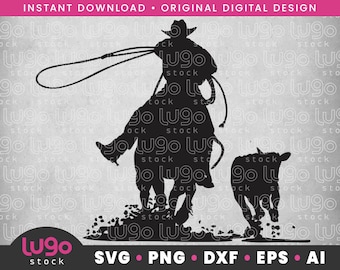 Rodeo Healer Steer Cattle Roping Calf Rope Horse Equine Events - Etsy