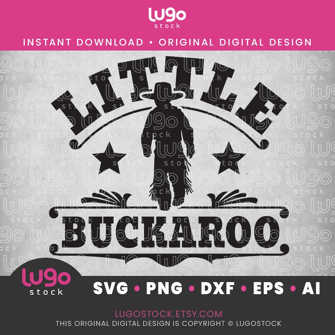 Little Buckaroo SVG | Rodeo Cowboy Silhouette | Little Cowboy | Vector Clipart | DIGITAL ...