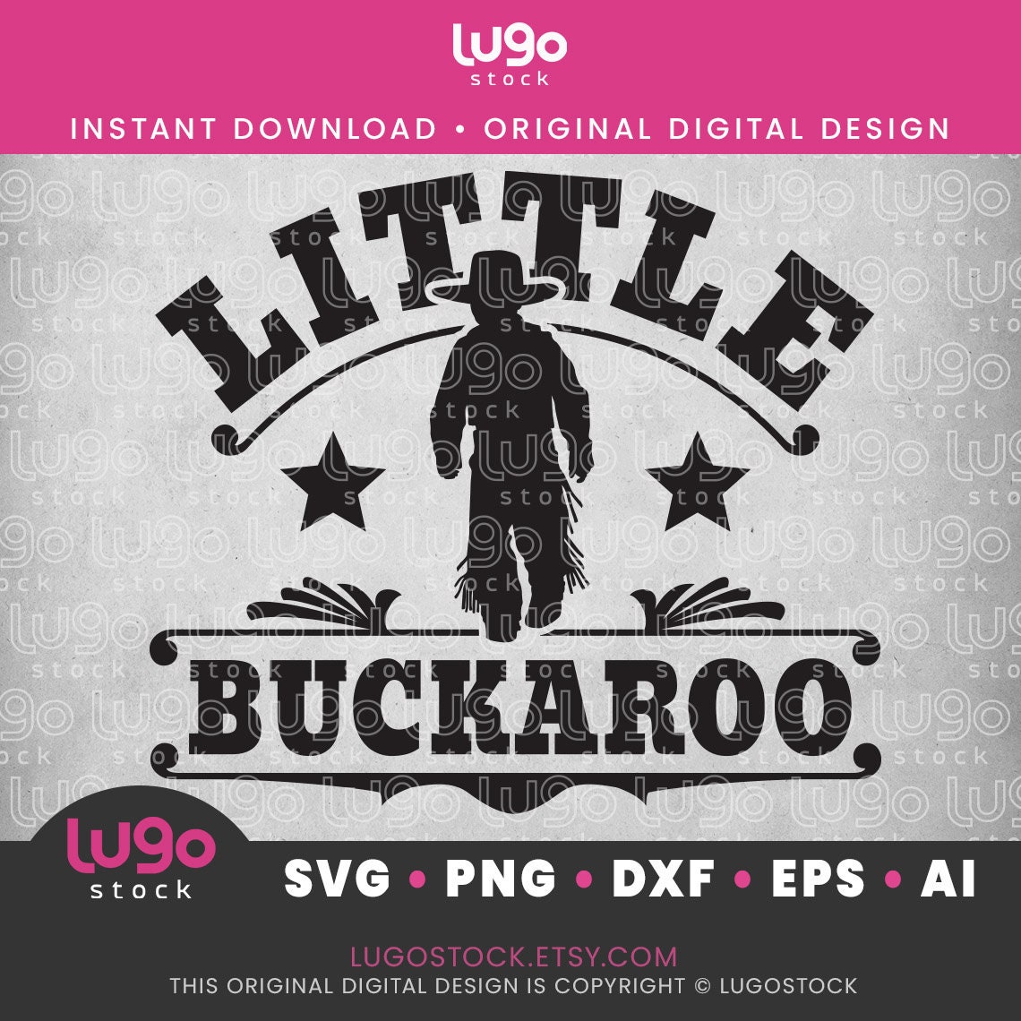 Little Buckaroo SVG Rodeo Cowboy Silhouette Little Cowboy Vector ...
