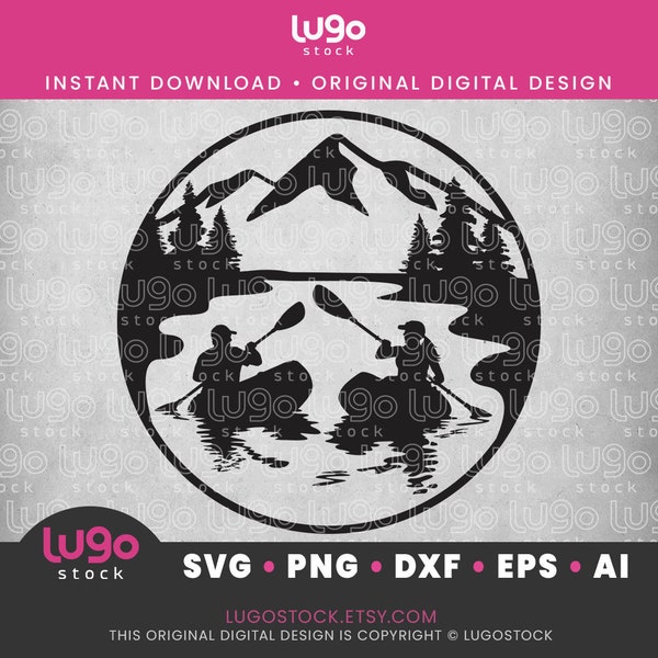 Kayaking Svg - Etsy