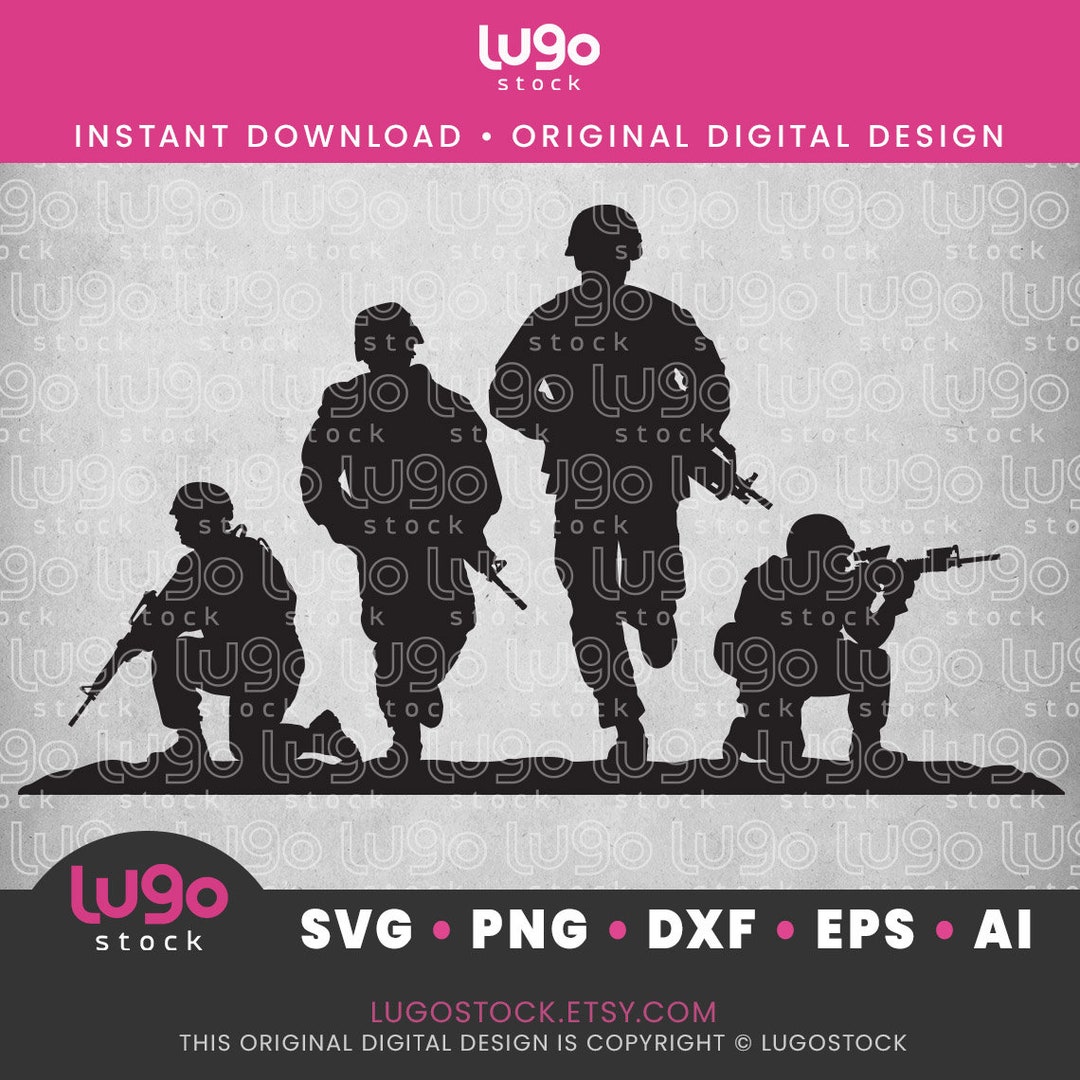 Military Svg | Soldier Silhouette | US Soldier Svg | Veteran Svg ...