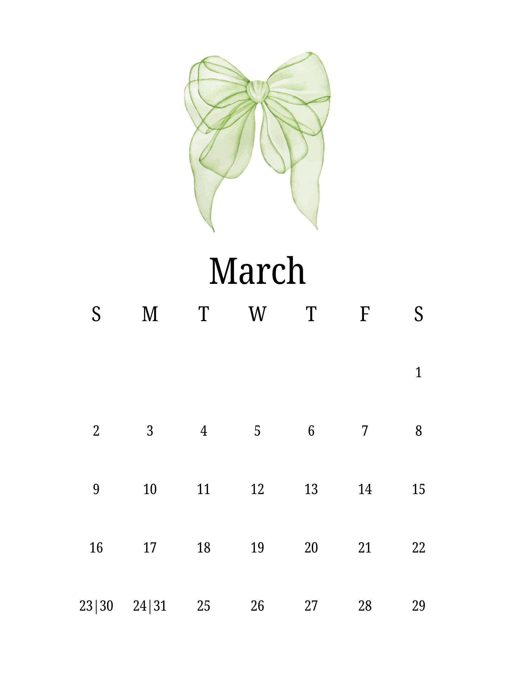 Preppy Digitial Calendar for 2025 - Etsy