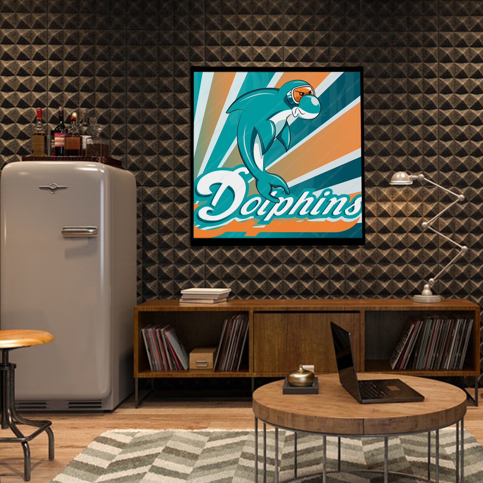 Miami Dolphins, Mi, Dolphins, NFL, Super Mario Fan Art - DIGITAL PRINT ...