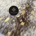 Luxe Neutral Chic Faux Fur Cowhide With Metallic Gold Spots | Bedroom ...