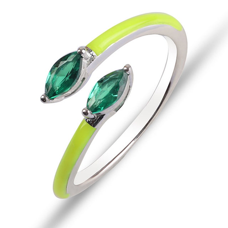 Enamel Ring - Etsy