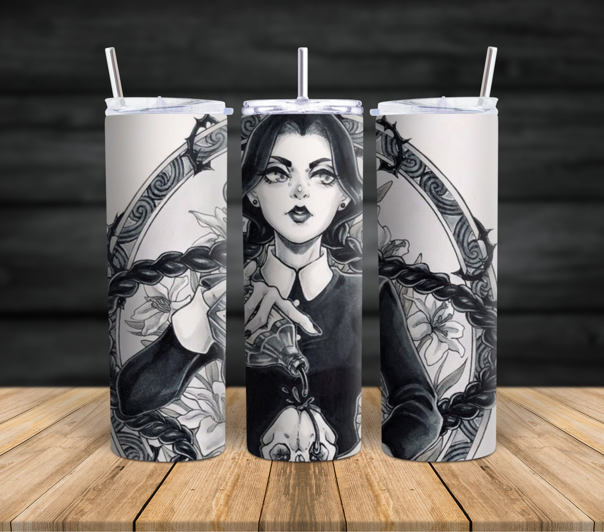 Wednesday Addams 20oz Tumbler Design - Etsy