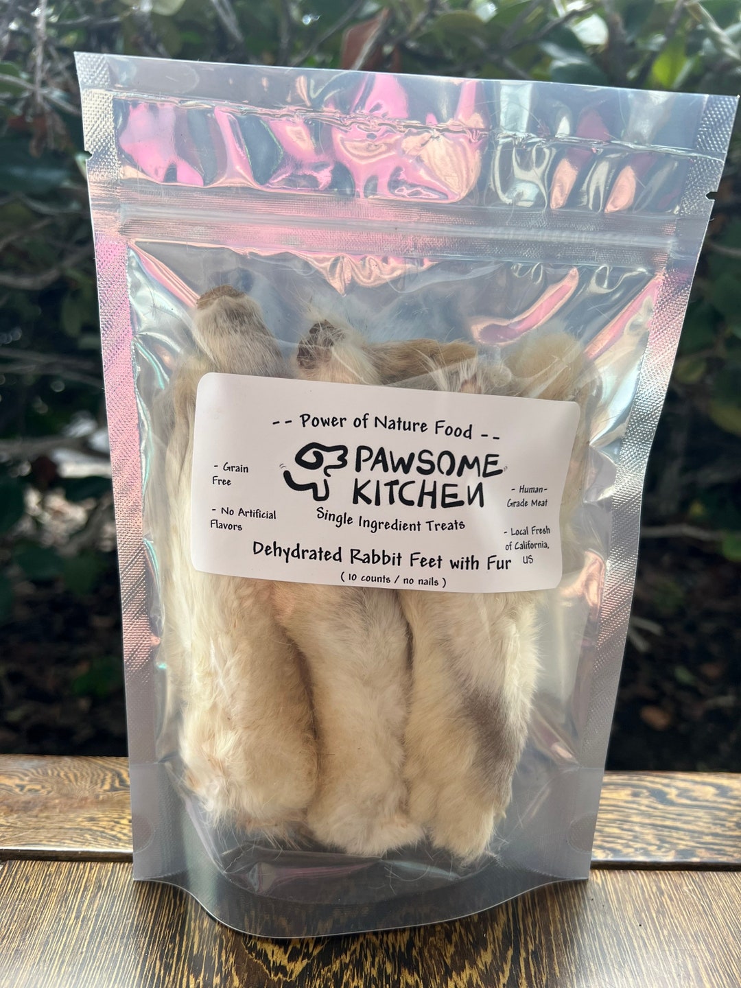 PK Dehydrated Rabbit Front and Back Feet With Fur - Etsy