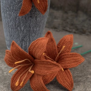 Crochet Lily Pattern,easter Lily Pattern,crochet Flower Pattern ...