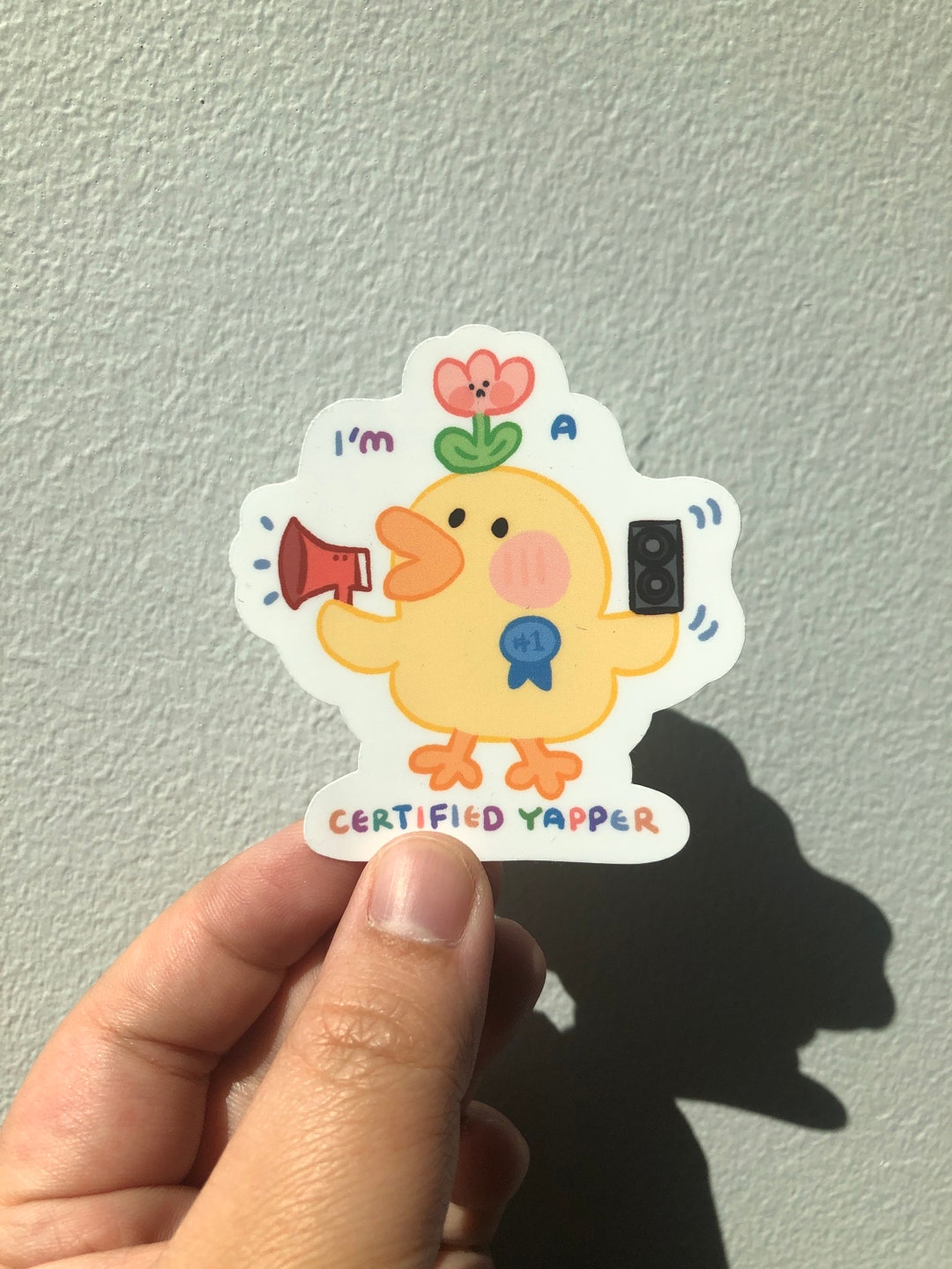 I’m a Certified Yapper Duck Sticker | Matte Laminate | Waterproof - Etsy