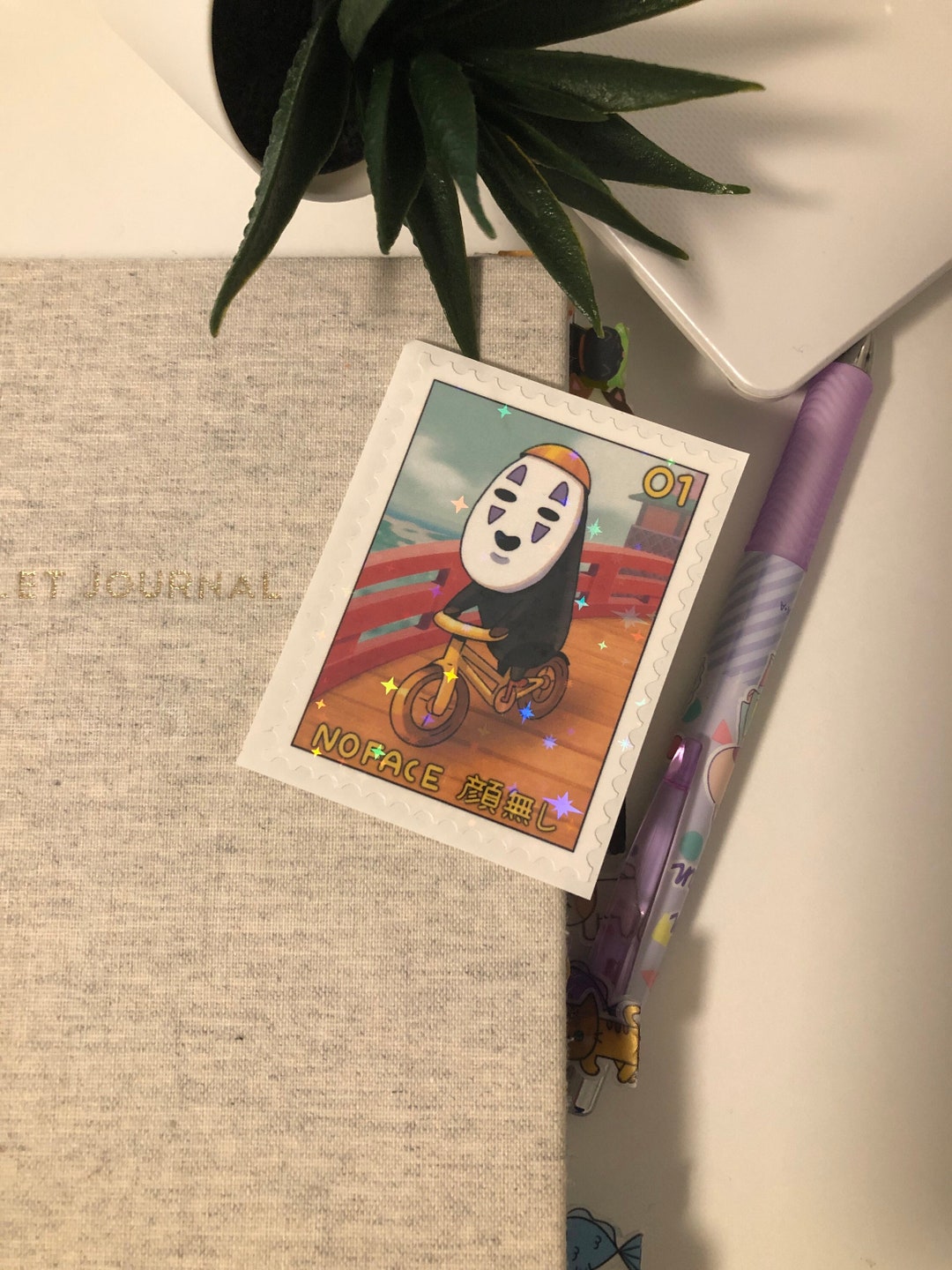 Ghibli Stamp Stickers | Star Holographic | Anime Stickers | Easy to ...