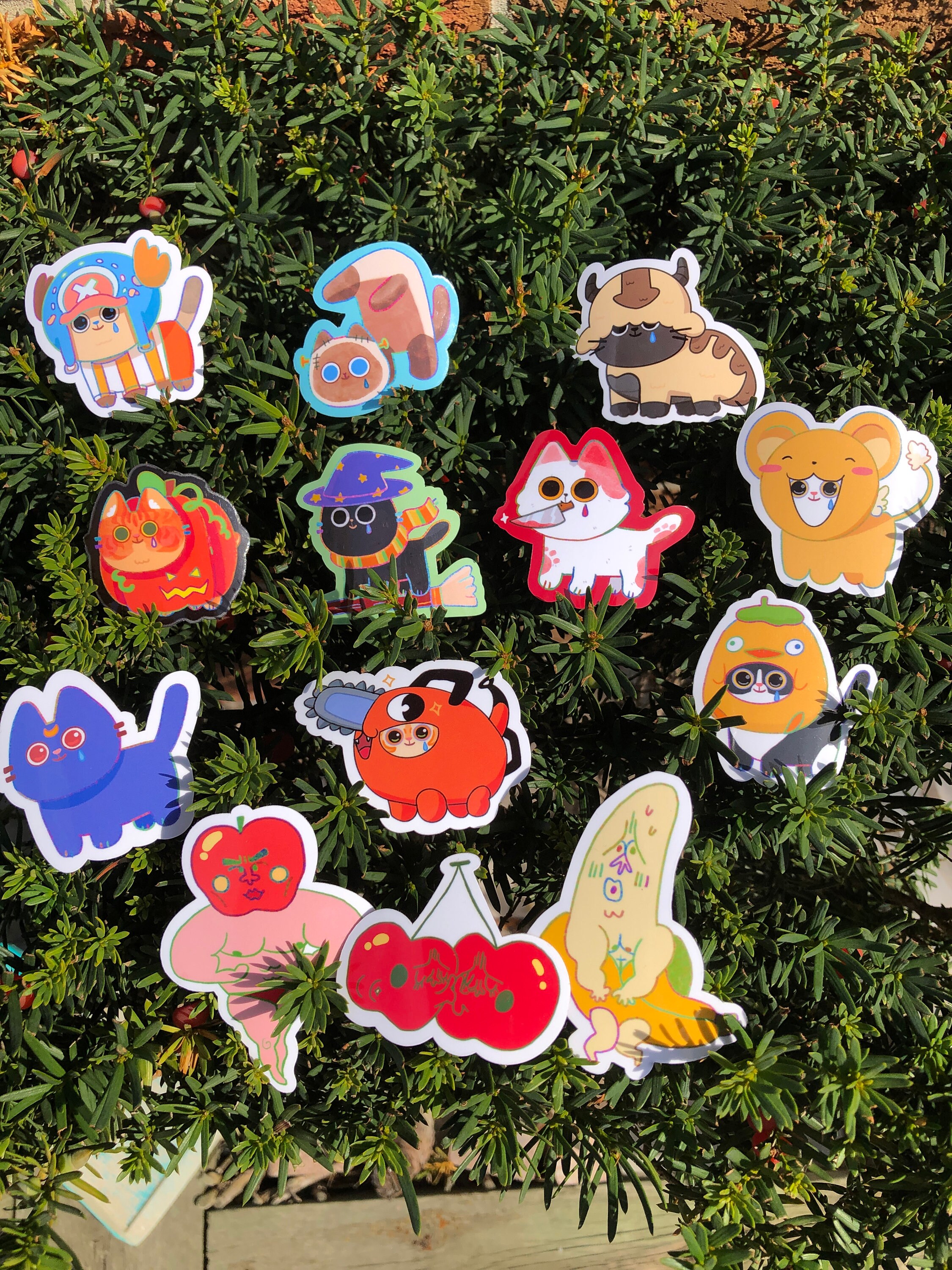 Buff Fruit Guys Stickers Cute Funny Waterproof for Water - Etsy