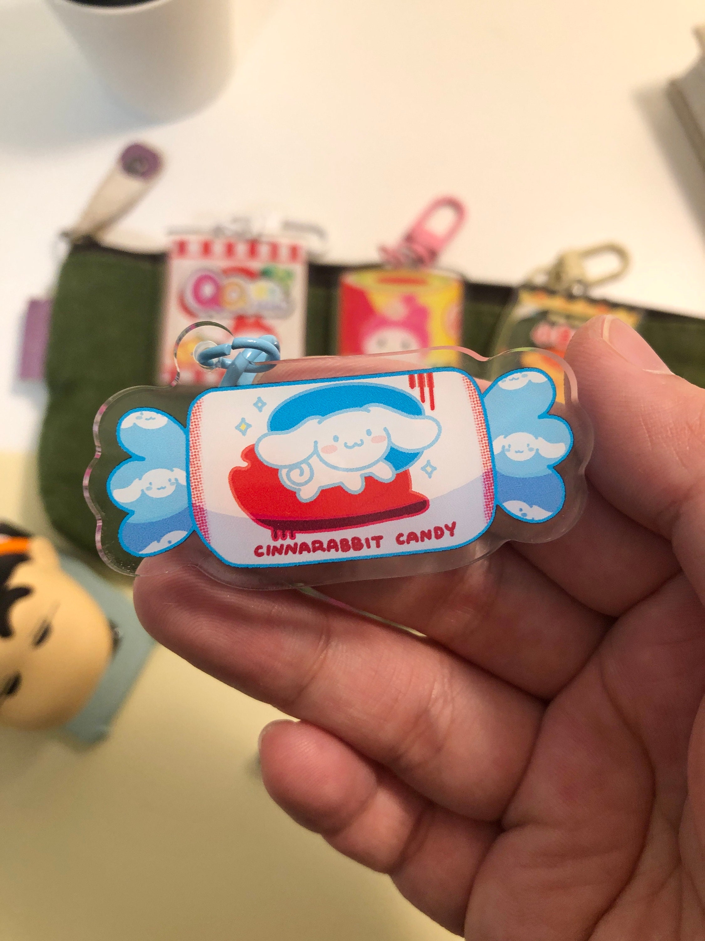 Mystery Asian Candy Acrylic Keychains Blind Bag Snack Pudding Dog ...