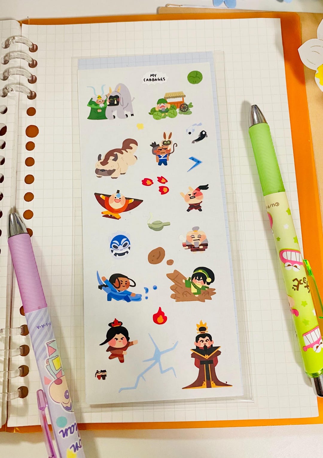 Atla Sticker Sheets Matte Stickers for Bullet Journaling Kawaii ...