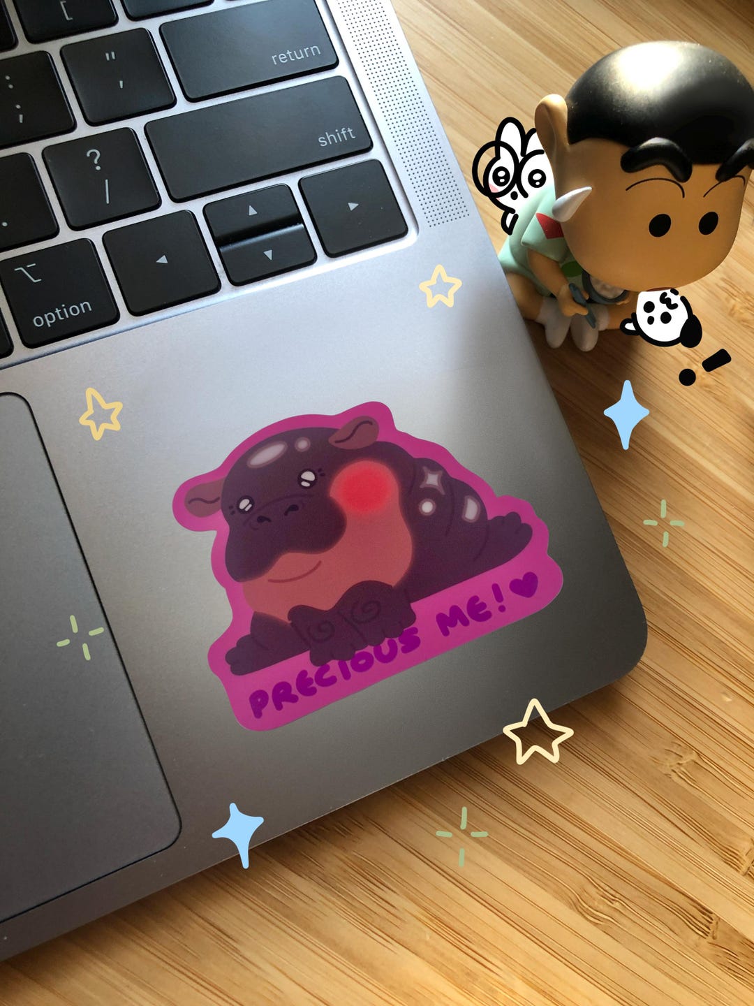Moodeng Diecut Stickers | Matte Waterproof | Cute Hippo - Etsy