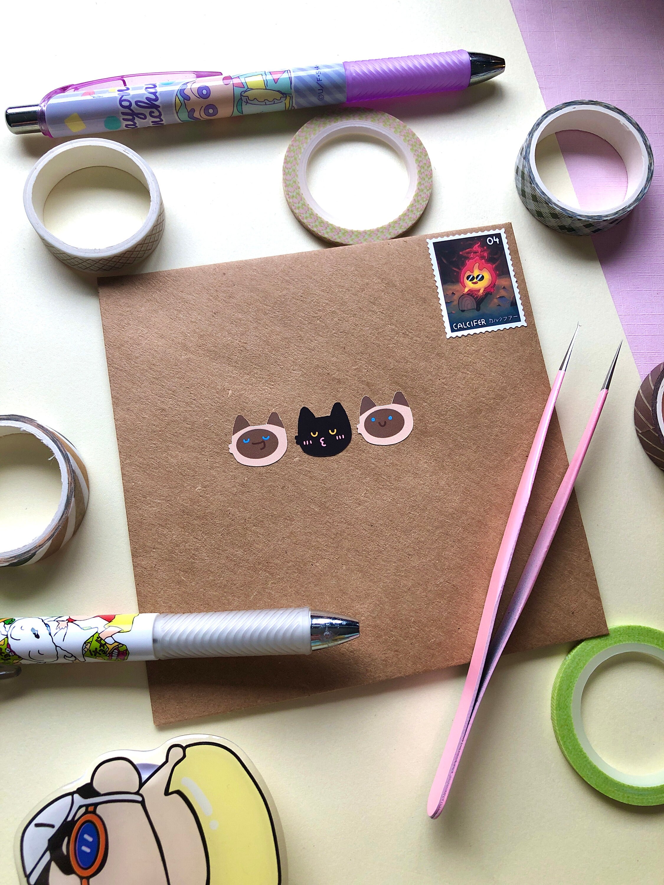 Cat Stickers Kitty Sticker Sheets Matte Stickers for Bullet Journaling ...