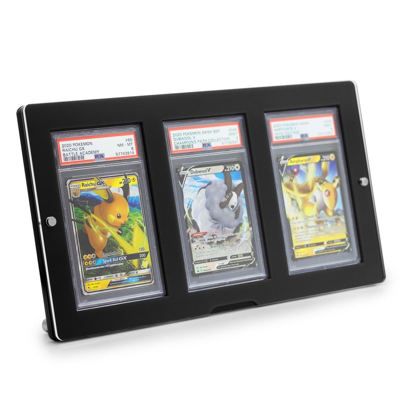 Graded Card Display Stand Triple Card - Etsy
