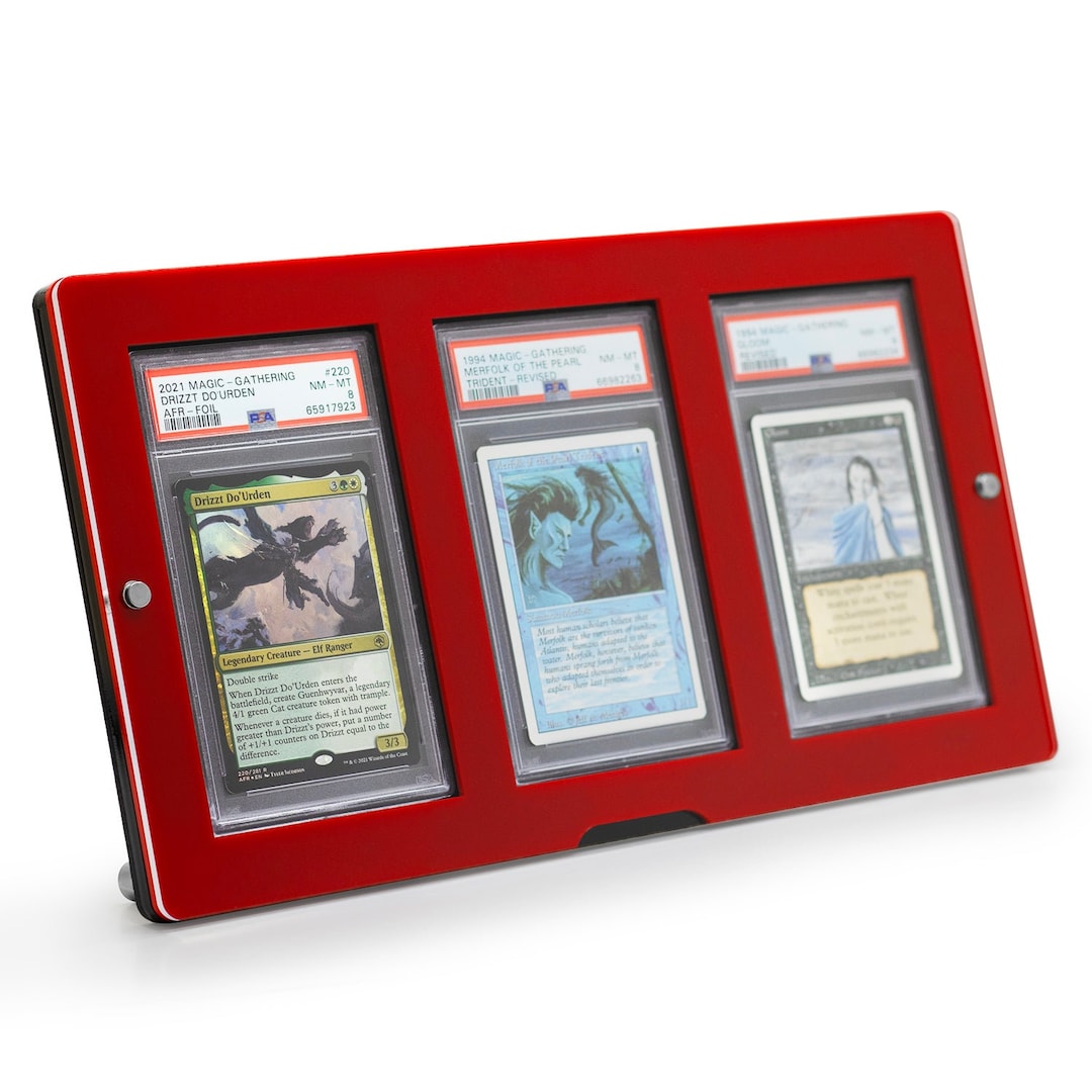 Graded Card Display Stand Triple Card - Etsy