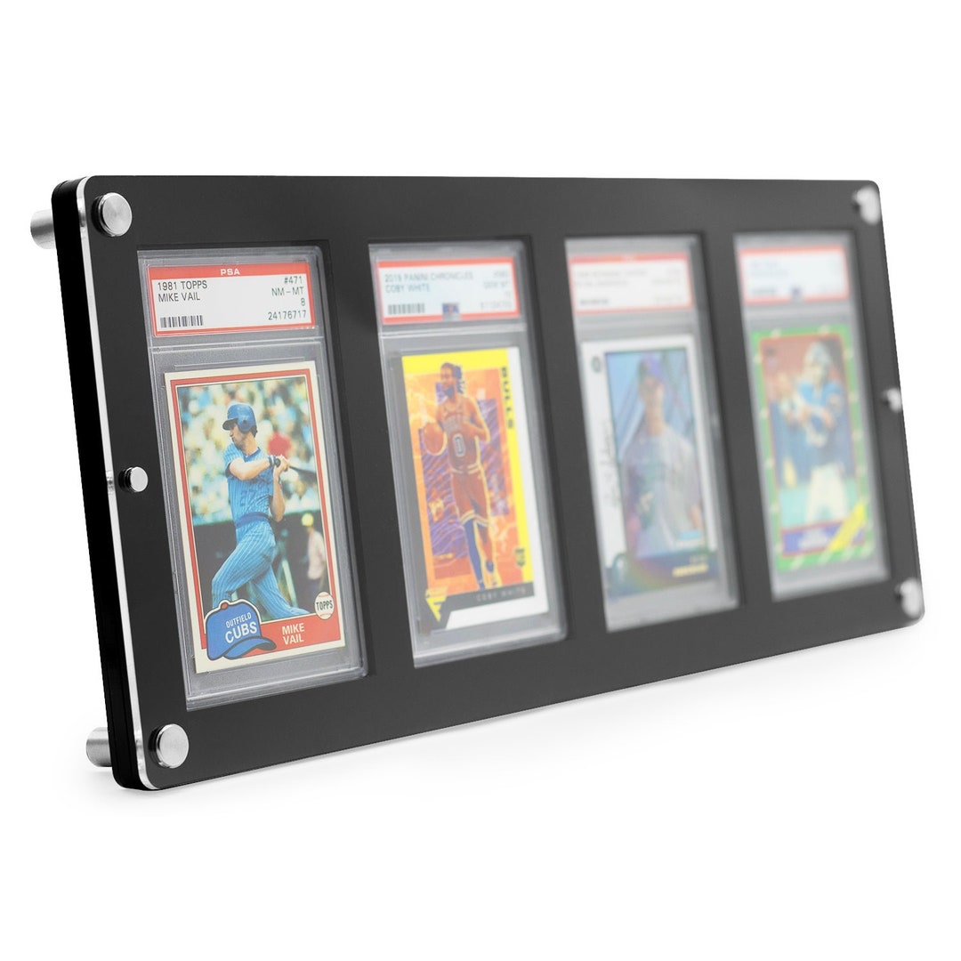 Graded Card Wall Mount Display 4 Card - Etsy