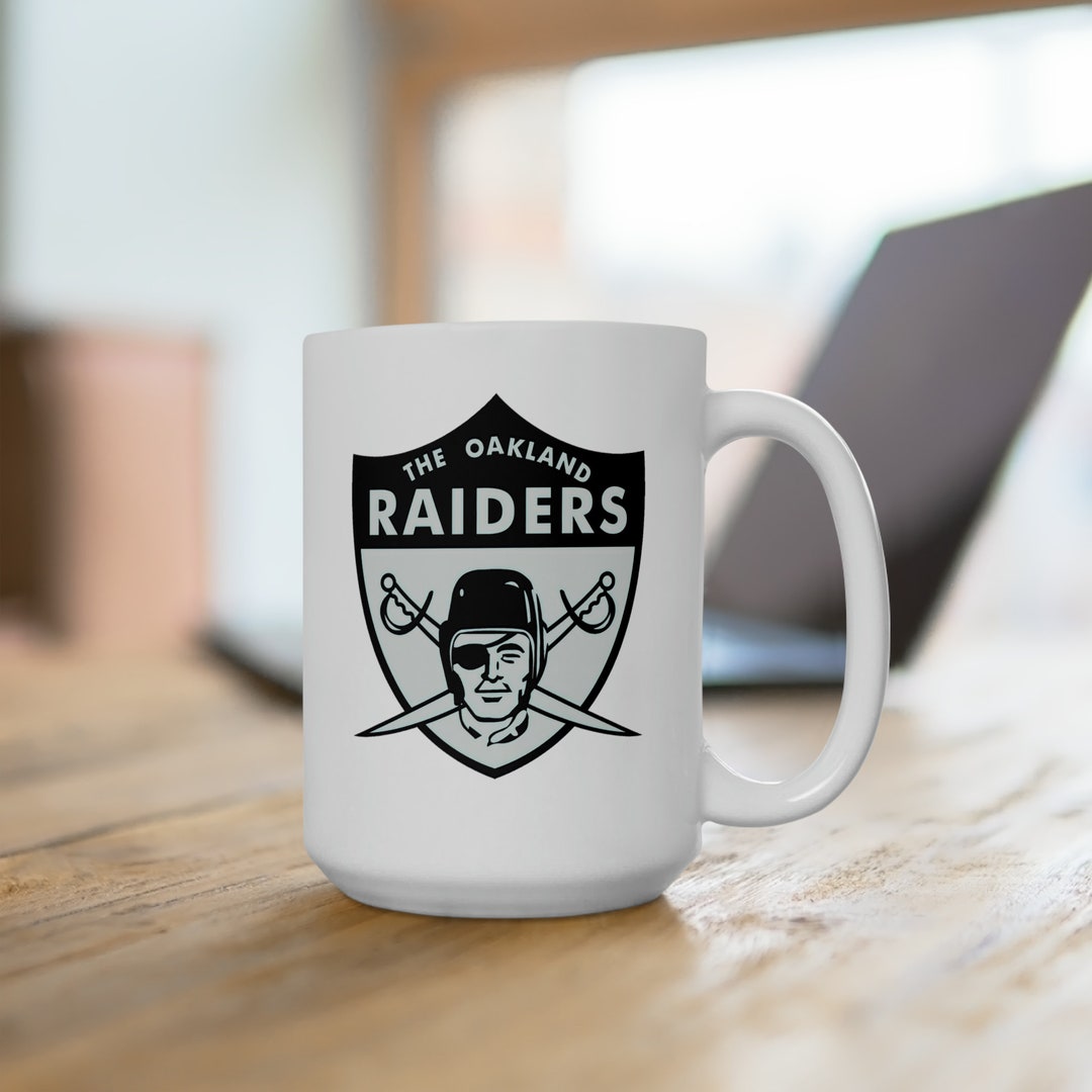Oakland Raiders Retro Logo 15oz Coffee Mug Vintage NFL Fan Gear ...
