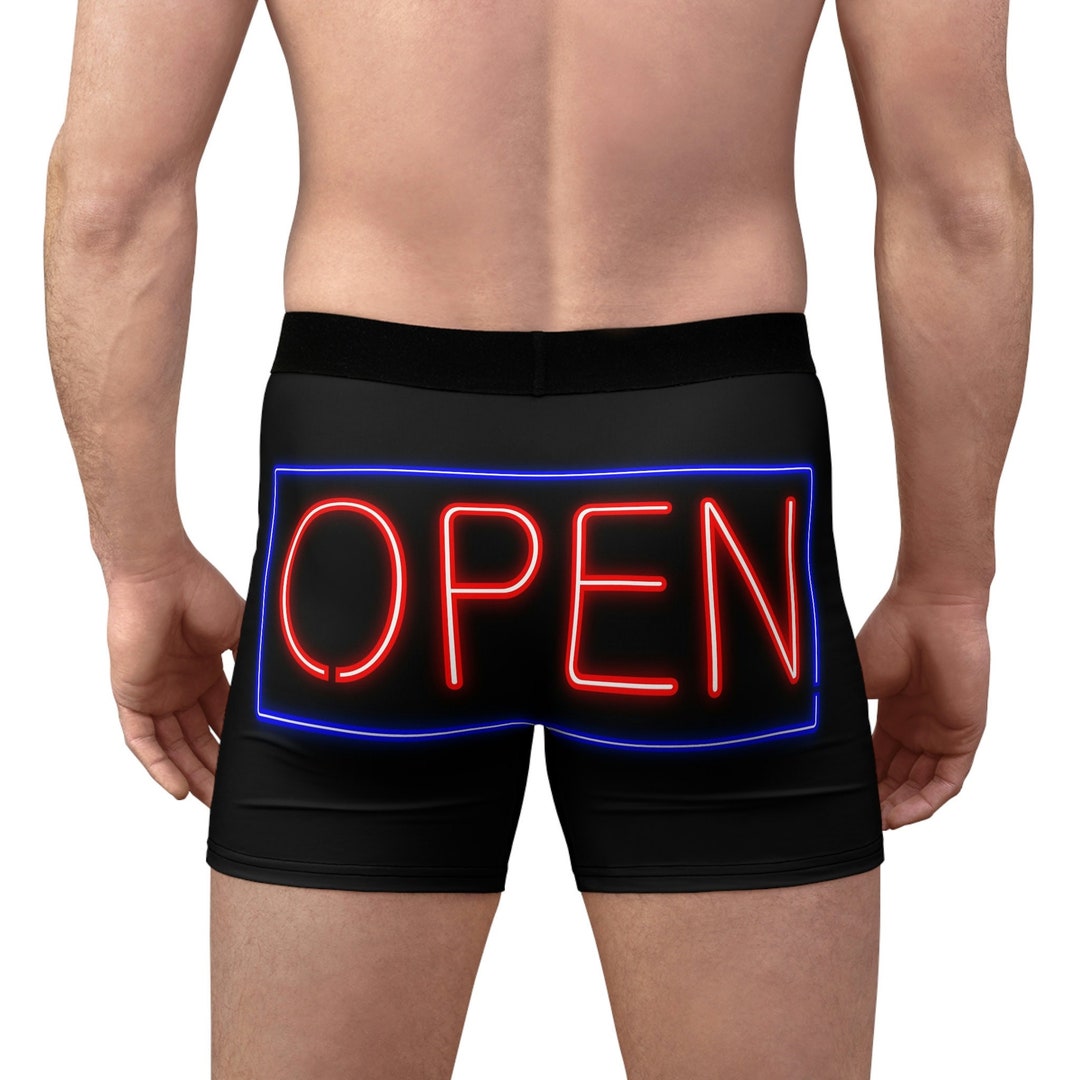 Pride Themed, Open Sign, Men's Boxer Briefs, Gag Undies, Lgbtq, Gay ...