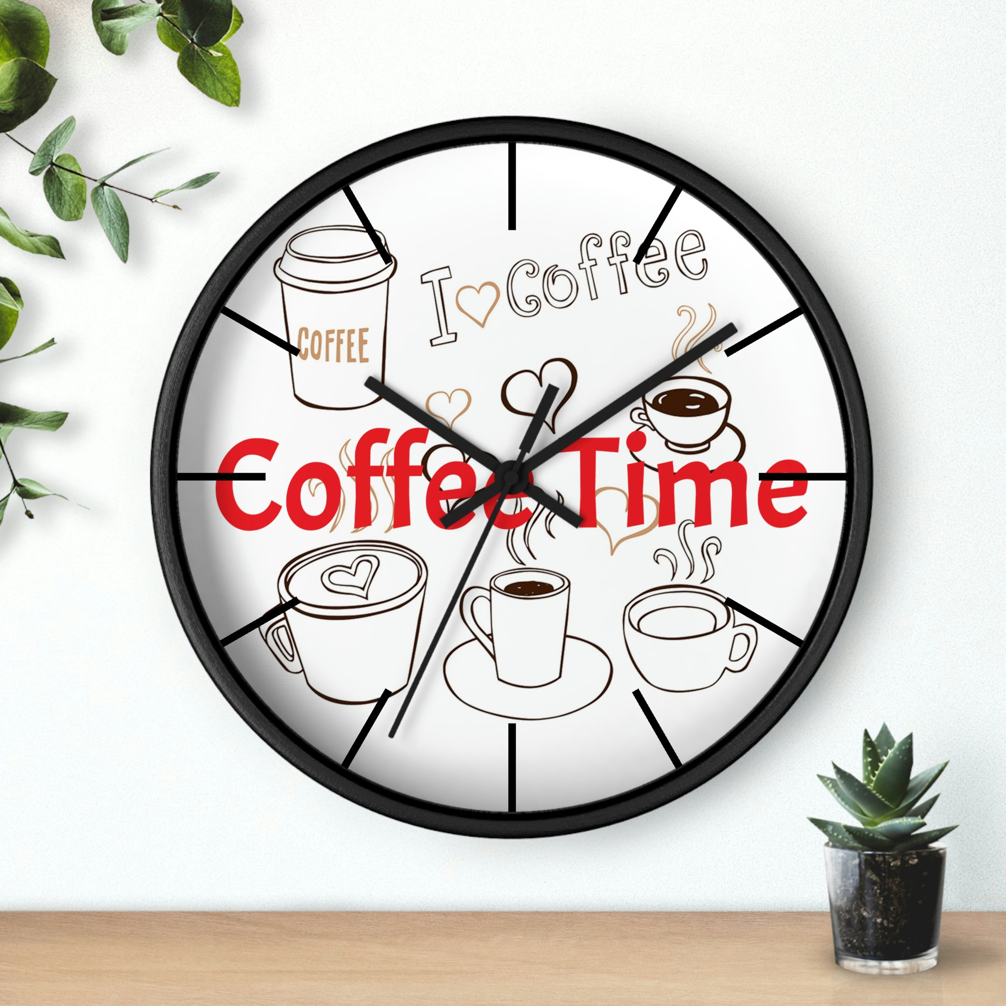 Coffee Time, Wall Clock, Home Decor, Coffee Time, Java Lover, Kitchen ...