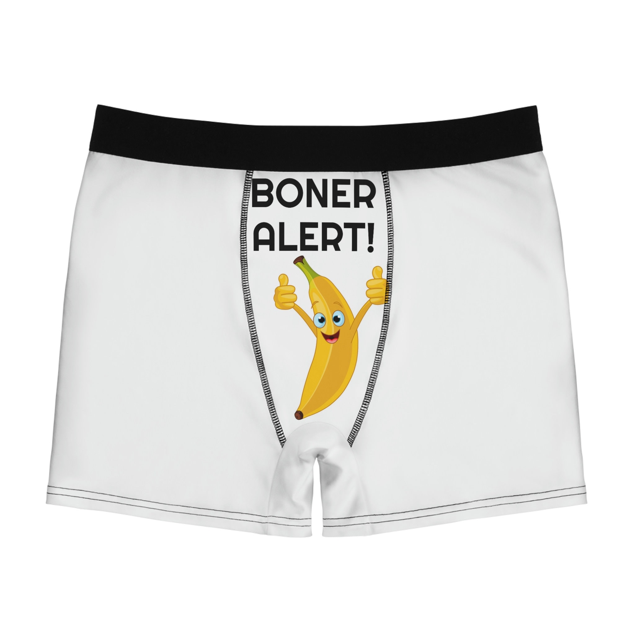 Boner Alert, Men's Boxer Briefs, Funny Undies, Gag Gift, Banana, Adult ...