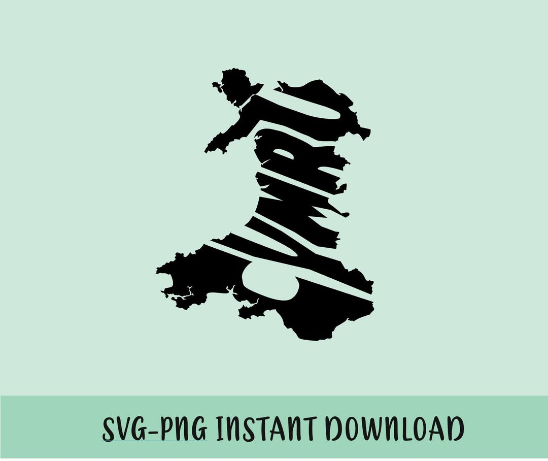Cymru Wales SVG PNG Clipart - Use to Make Mugs, T-shirts, Beer Holders ...