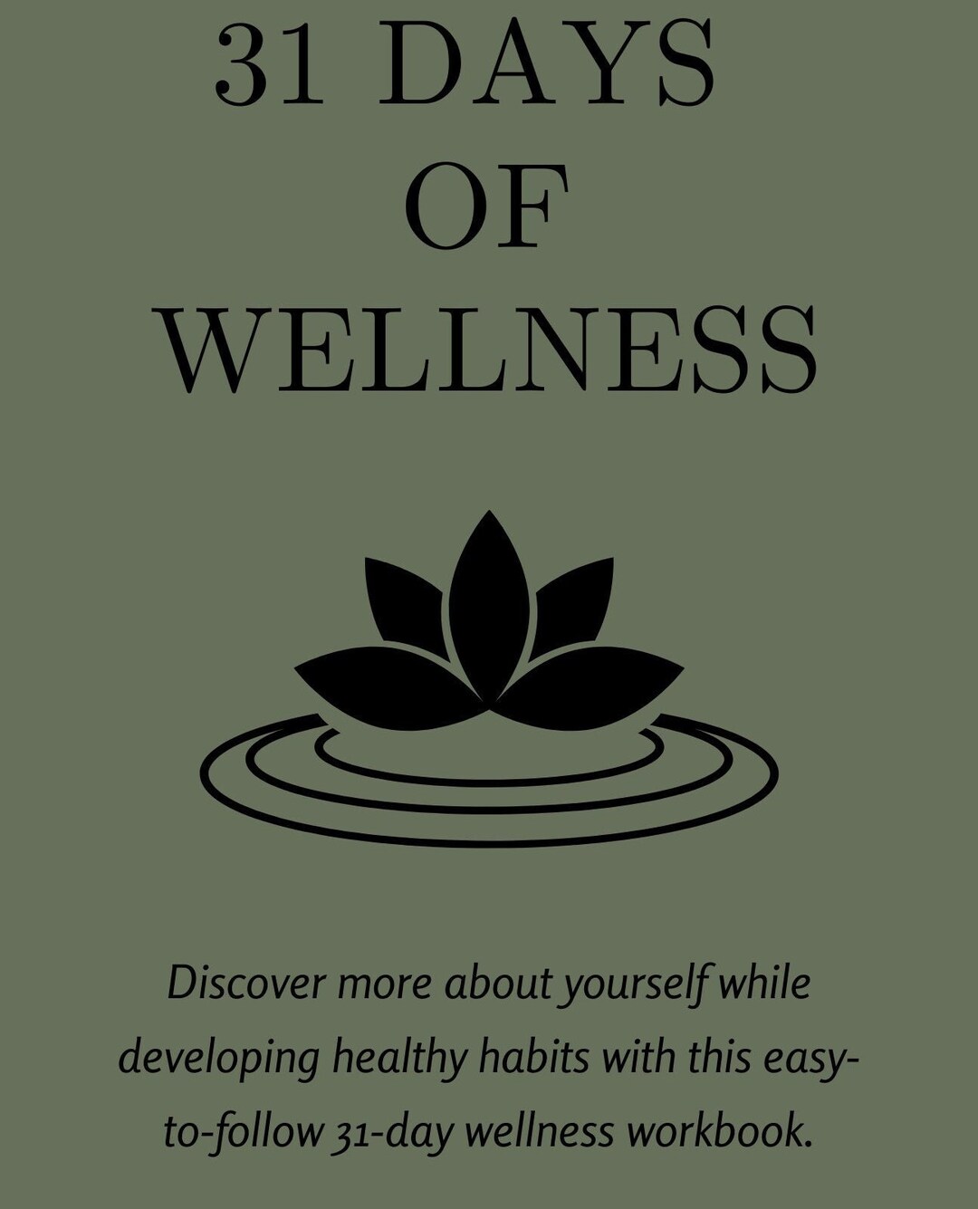 31 Days of Wellness: Personal Wellness, Self-care, Healthy Habits ...