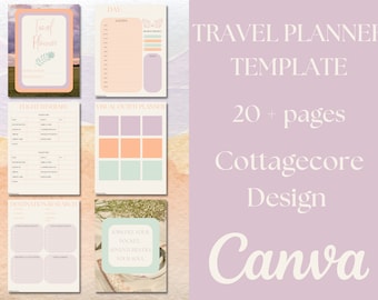 Travel Planner | Canva Template | Travel Guide | Travel Journal ...