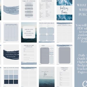 Travel Planner | Canva Template | Travel Guide | Travel Journal ...