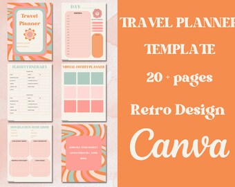 Travel Planner | Canva Template | Travel Guide | Travel Journal ...