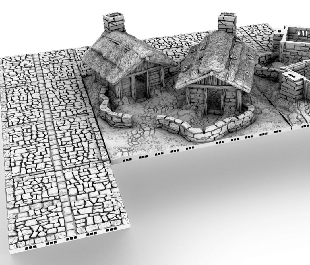 City Block Road Sections and Shacks - Etsy