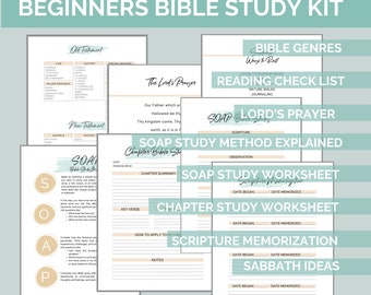 Easy to Use Printable Bible Study Tool - Etsy