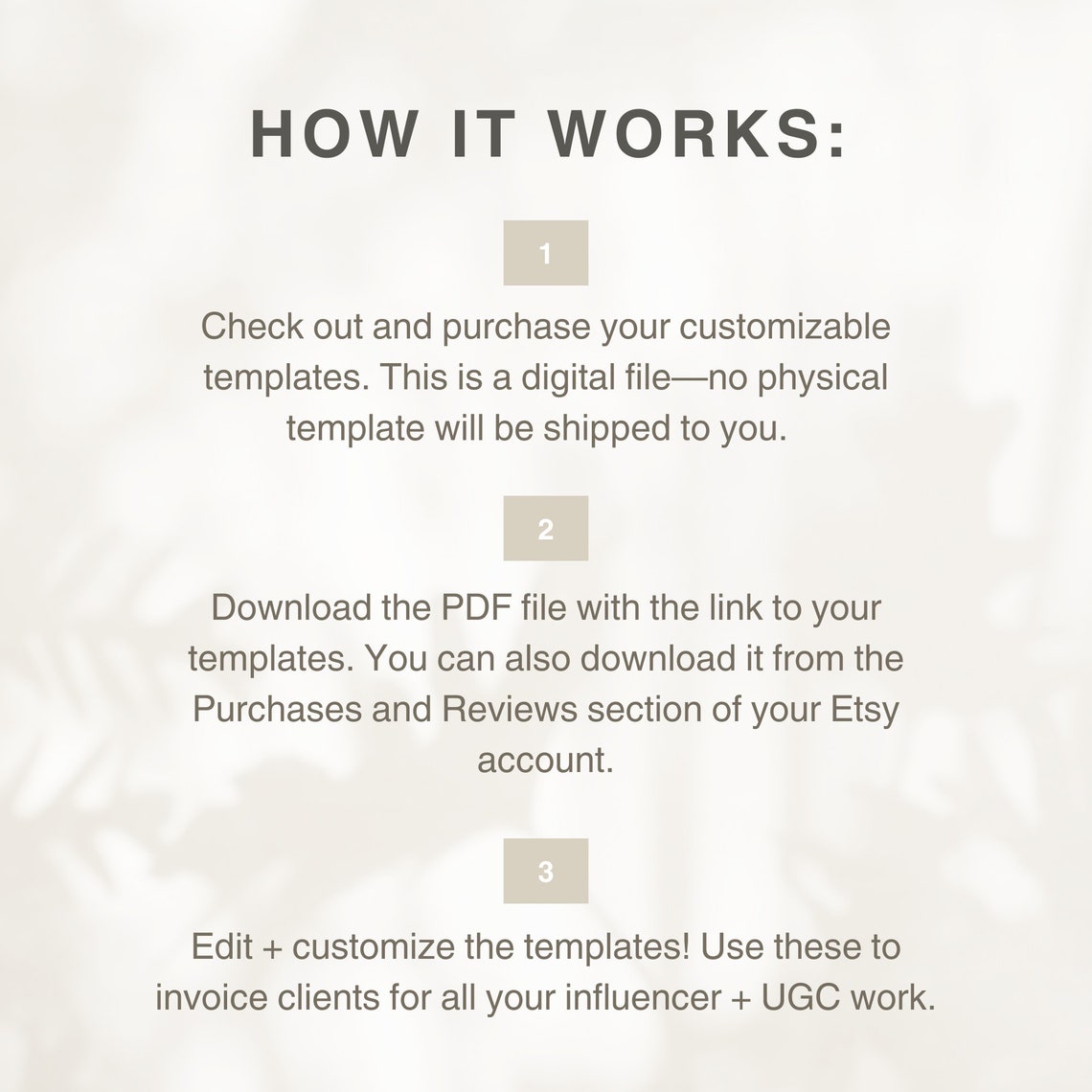 Invoice Template, Influencer Template, Minimalist Invoice Template ...