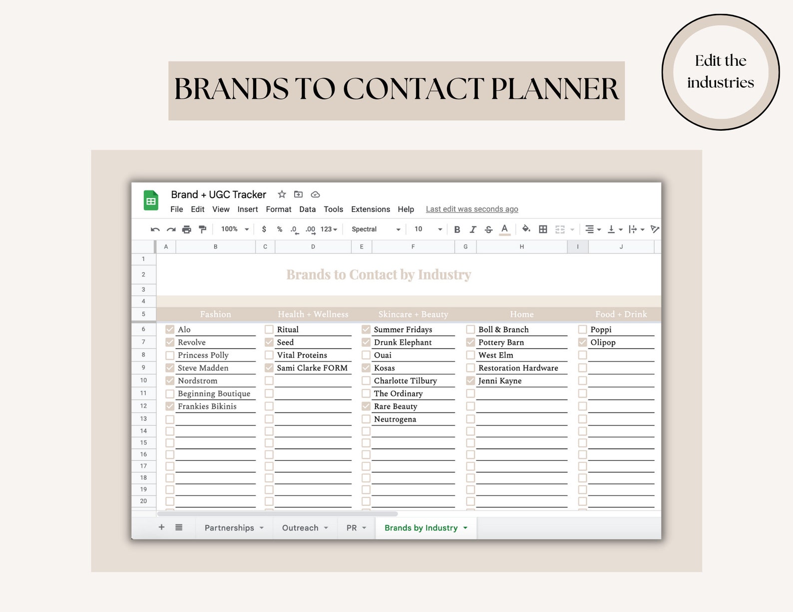 Influencer Brand Partnership Tracker, Brand Outreach Tracker, User ...