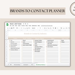 Influencer Brand Partnership Tracker, Brand Outreach Tracker, User ...