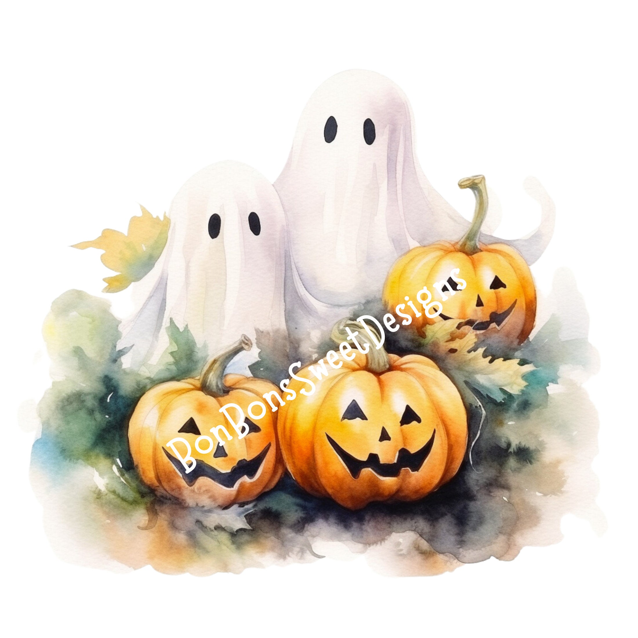 PNG Spooky Halloween Clipart Bundle SVG, SVG Transparent Printable Art ...