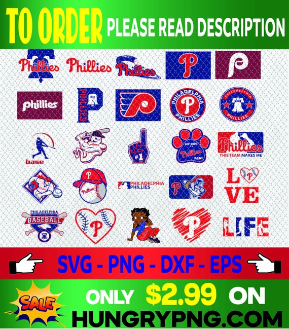 Philadelphia-phillies-svg Clipart Bundle Cutting File Sport - Etsy