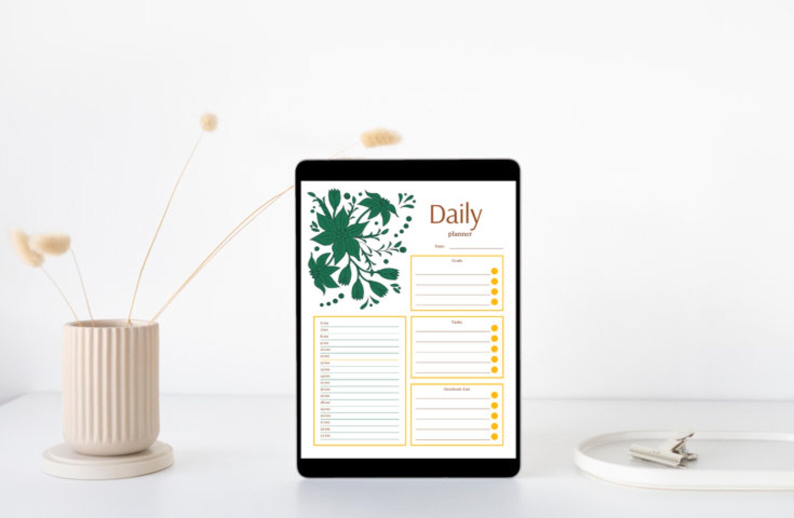 Flower Daily Planner - Etsy