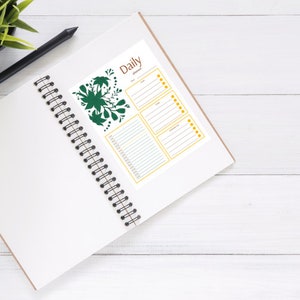 Flower Daily Planner - Etsy