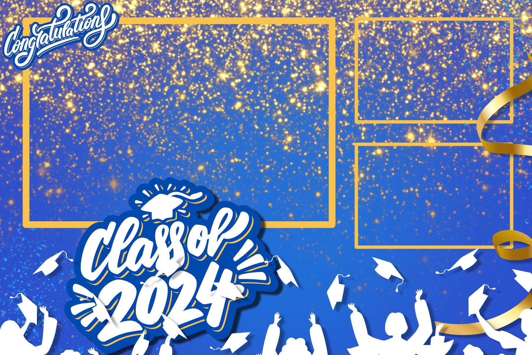 Graduation Photo Booth Template Postcard Layout 4x6 editable - Etsy Canada