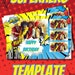 Comic Strip Photo Booth Template Postcard Layout 4x6 (editable) - Etsy