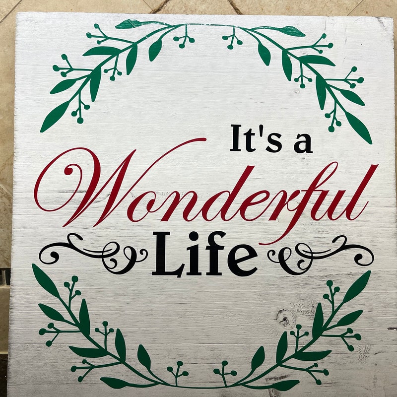 Wonderful Life Sign - Etsy